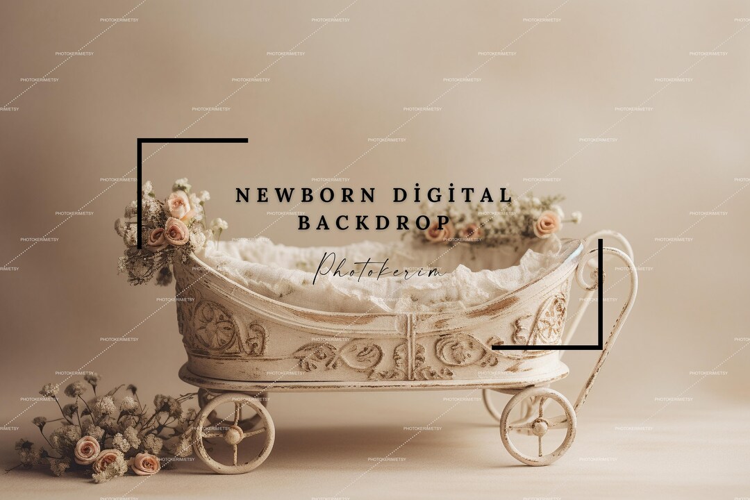 Newborn Boho, Newborn Digital Backdrop, Digital Newborn Backdrop ...