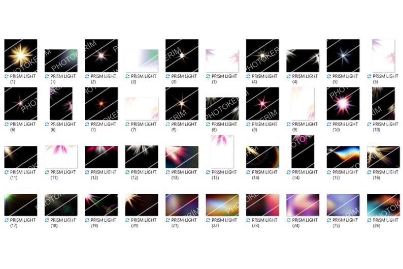 Prism Rainbow Flare: Photo Overlays for Light Leaks, Creative Portrait ...