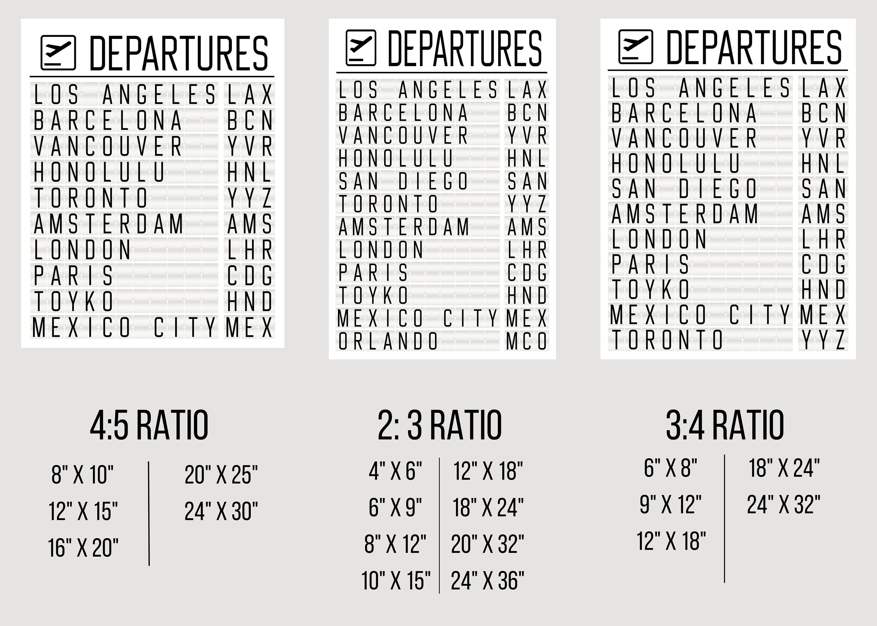 Departure Board L Travel Poster L Aviation Gift L Personalized Travel ...