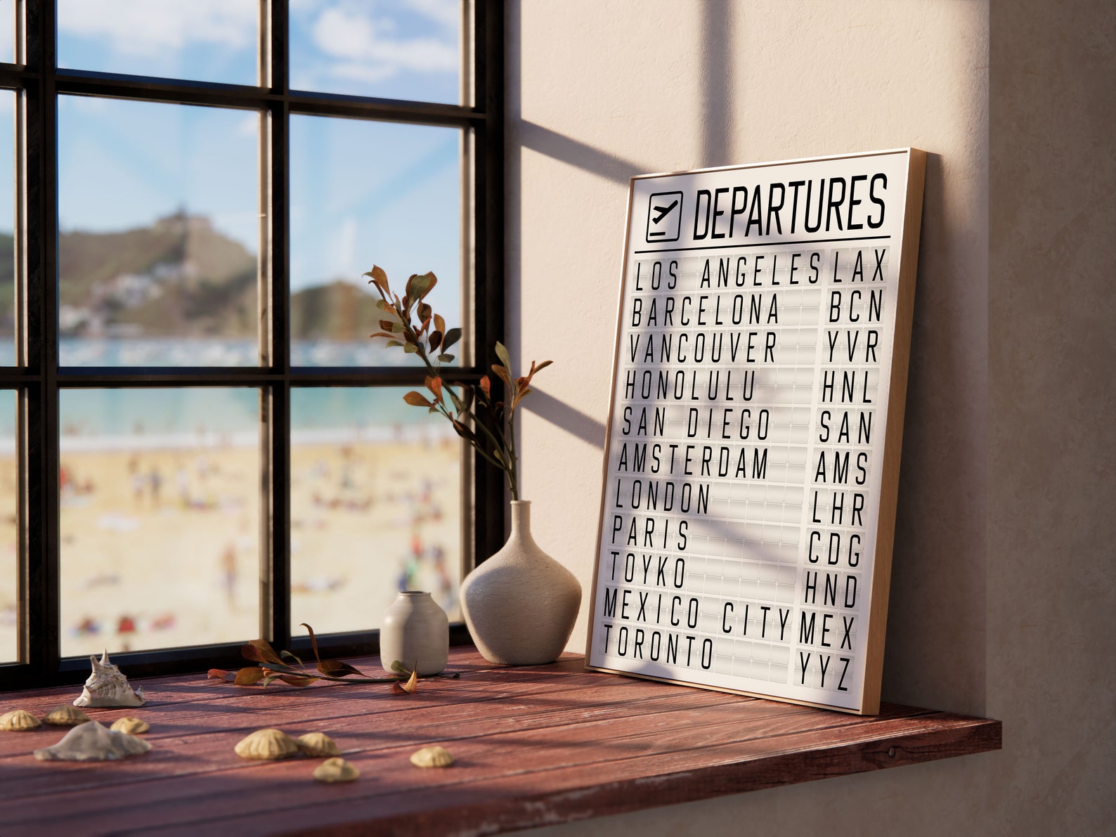 Departure Board L Travel Poster L Aviation Gift L Personalized Travel ...