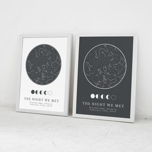 Personalized Star Map, Map of the Stars, Constellation Map, Custom Star ...