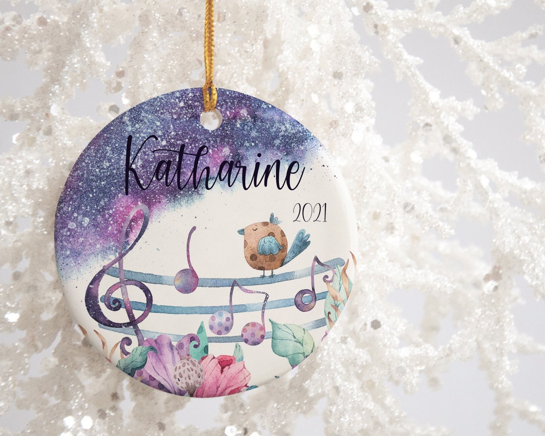Personalized Musical Ornament -music Note Ornament - Gift for Musician ...