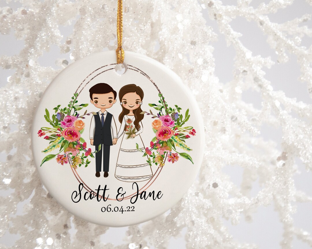 Personalized Wedding Ornament Wedding Keepsake Gift Bride - Etsy