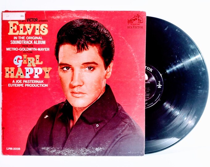 Elvis Presley Girl Happy Vintage 1965 Vinyl Record Lp Album Etsy