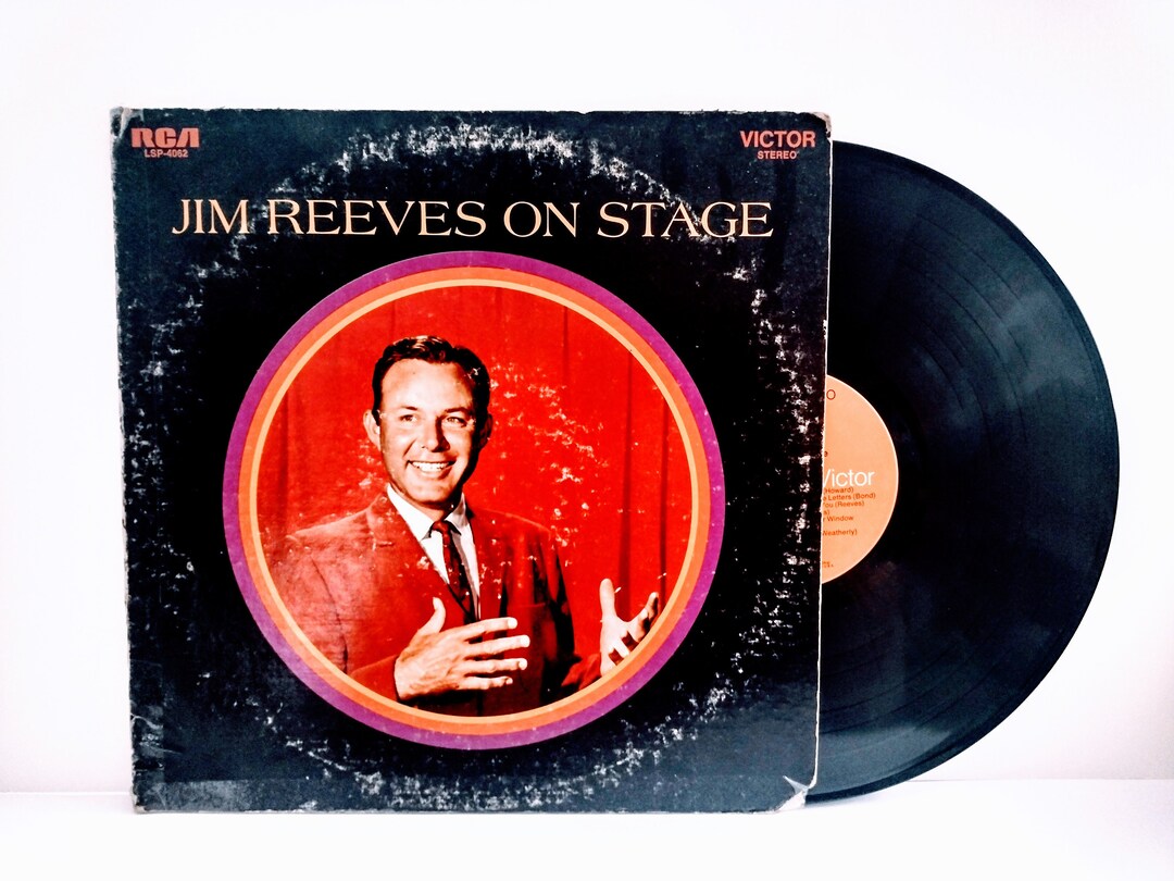 JIM REEVES on Stage With the Blue Boys-vintage 1968 Vinyl - Etsy