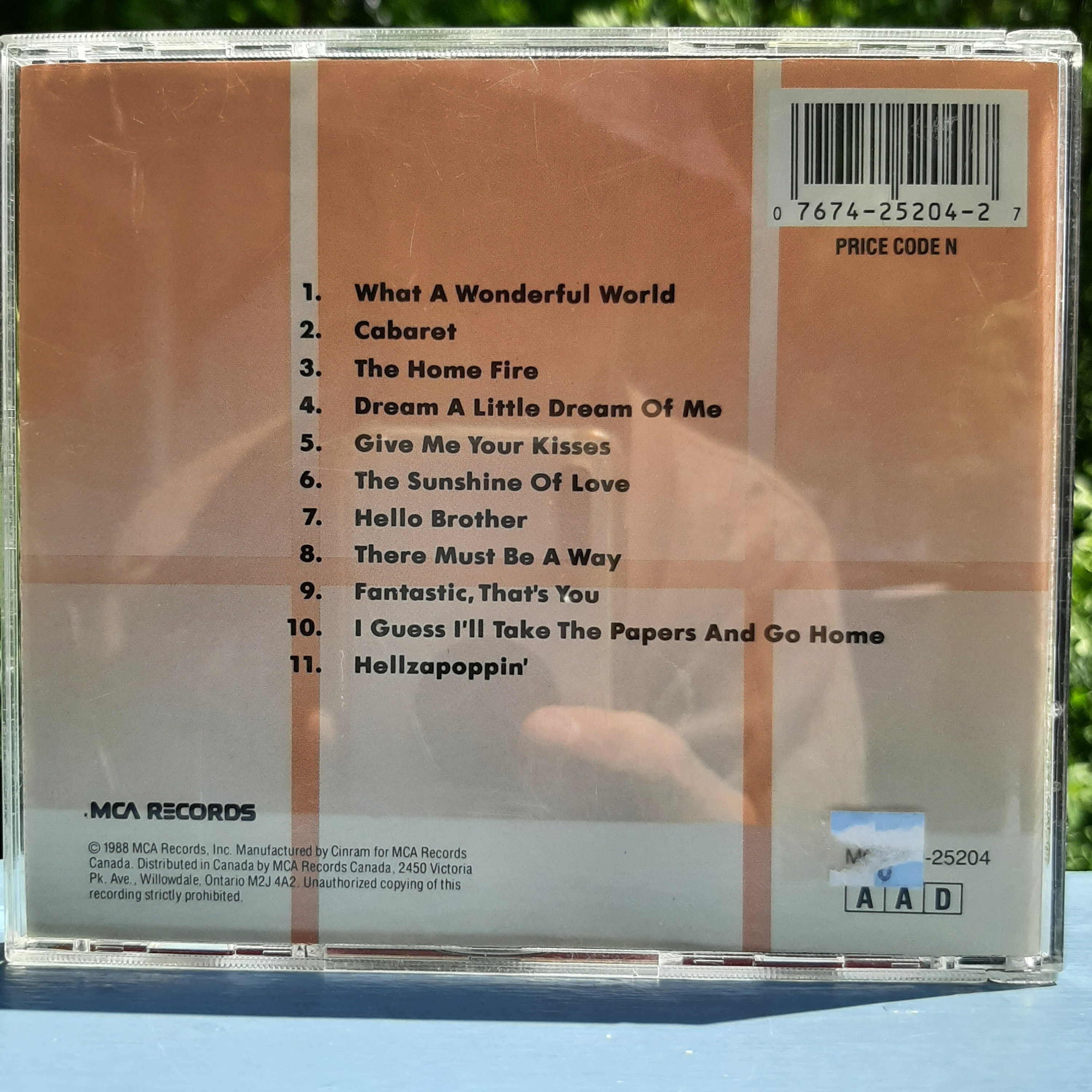 Louis Armstrong What A Wonderful World Cd