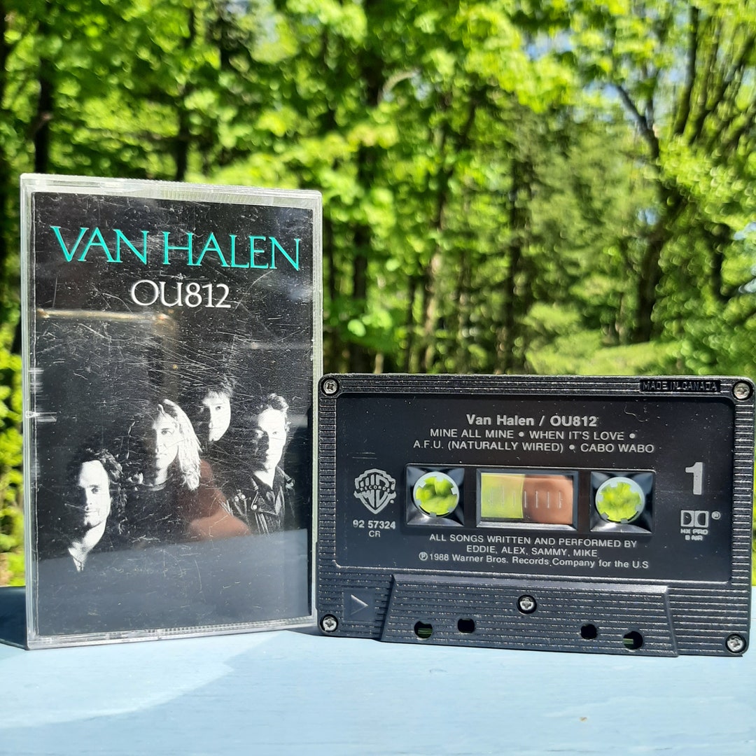VAN HALEN OU812 Vintage 1988 Cassette Tape Album Black And Blue When It ...