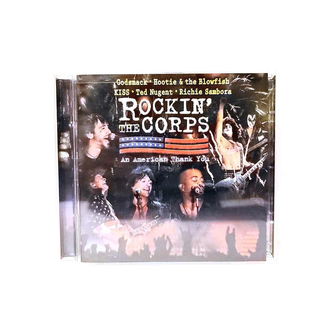 Rare ROCKIN' THE CORPS by Various Artists Vintage Cd Album Bonus Dvd ...