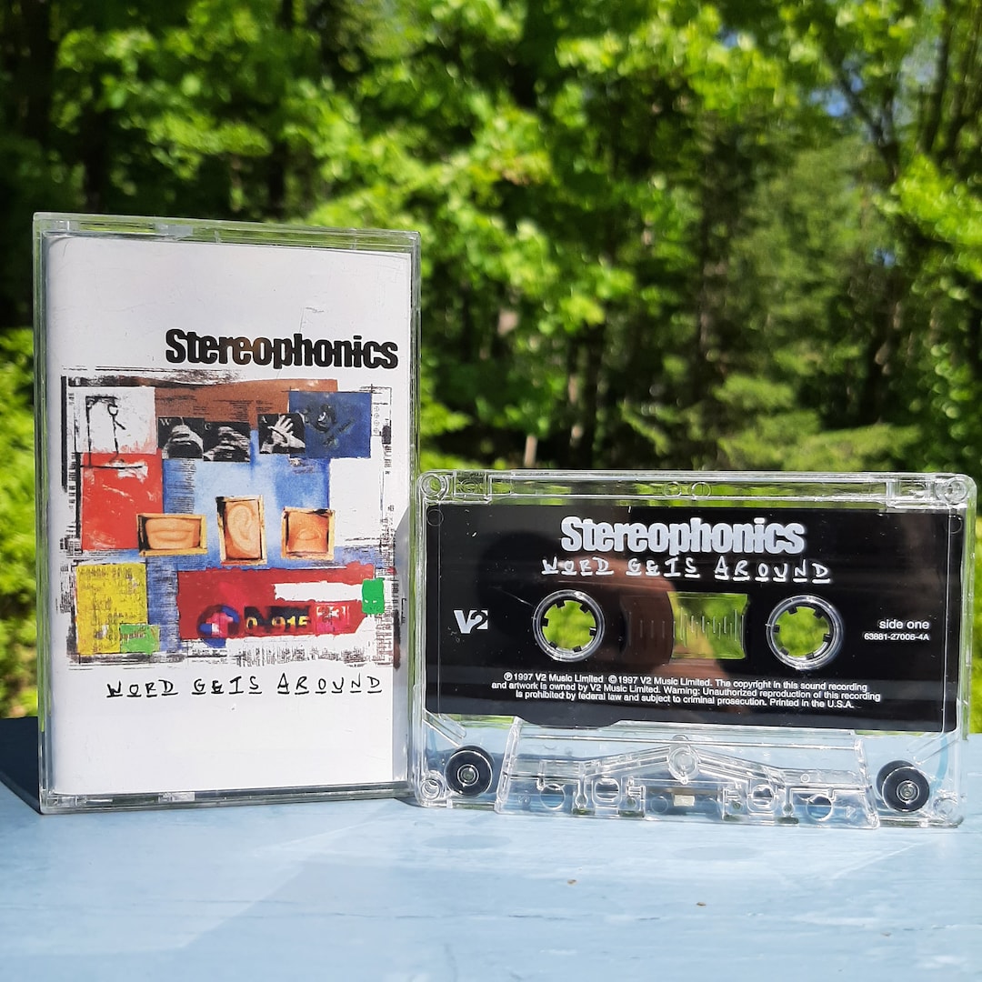 STEREOPHONICS Word Gets Around Vintage 1997 Cassette Tape Debut Album ...