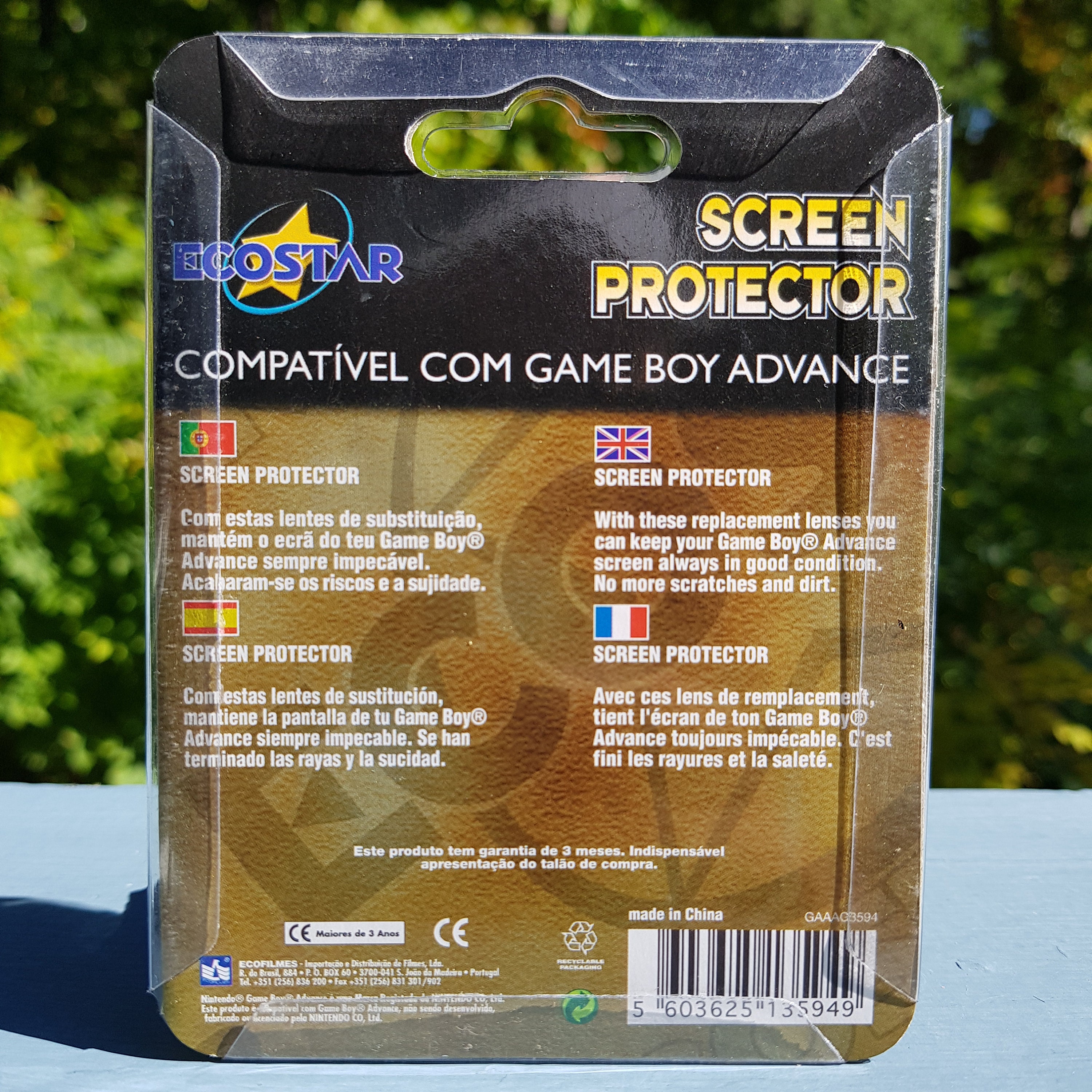 NINTENDO GAME BOY Advance Screen Protector Vintage | Etsy