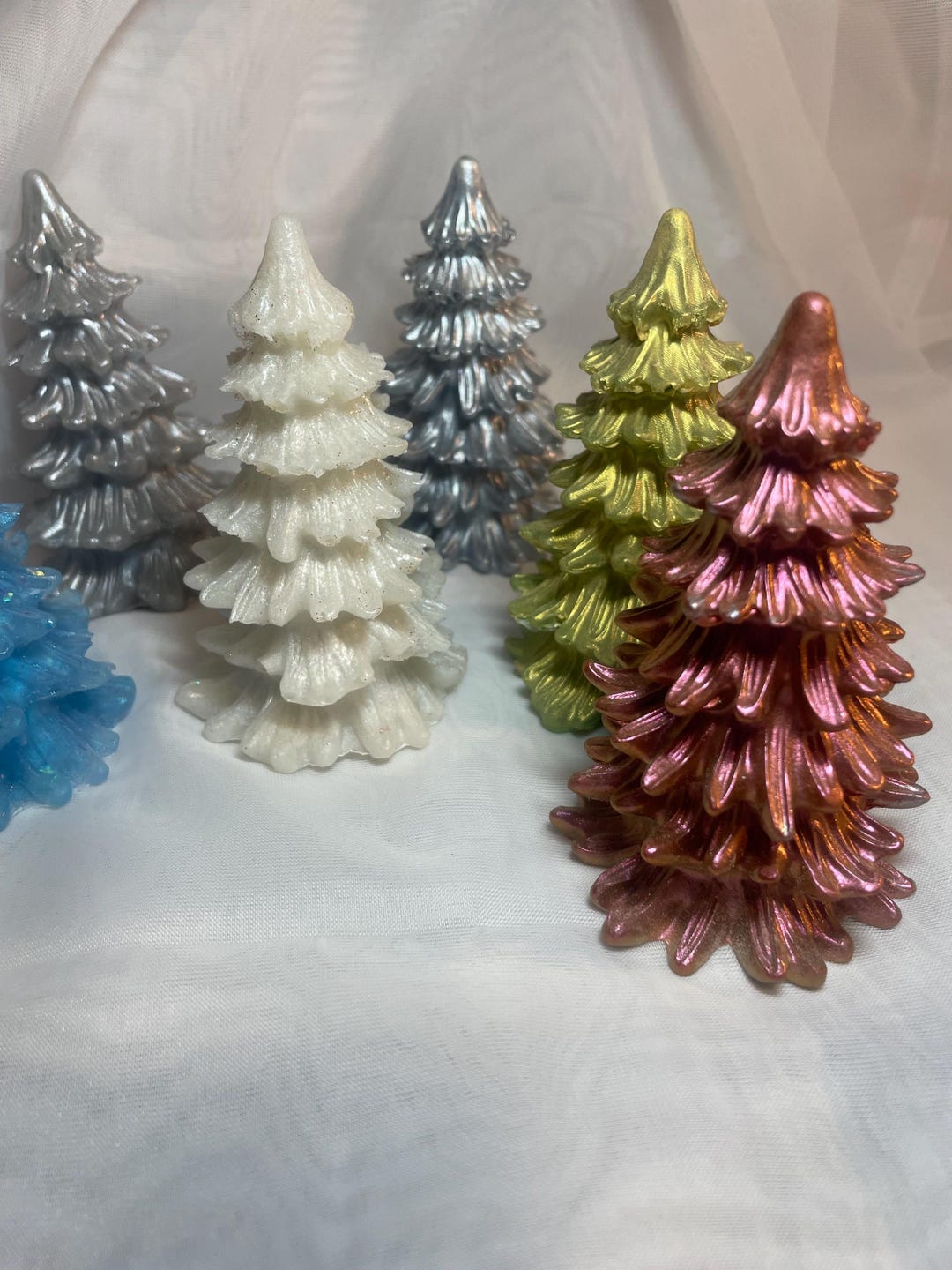 Resin Christmas Trees/ Variety of Colours - Etsy UK