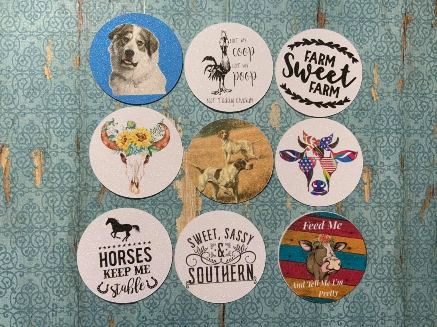 Card Stock for Freshies, Farm Animal Card Stock Set of 25 - Etsy