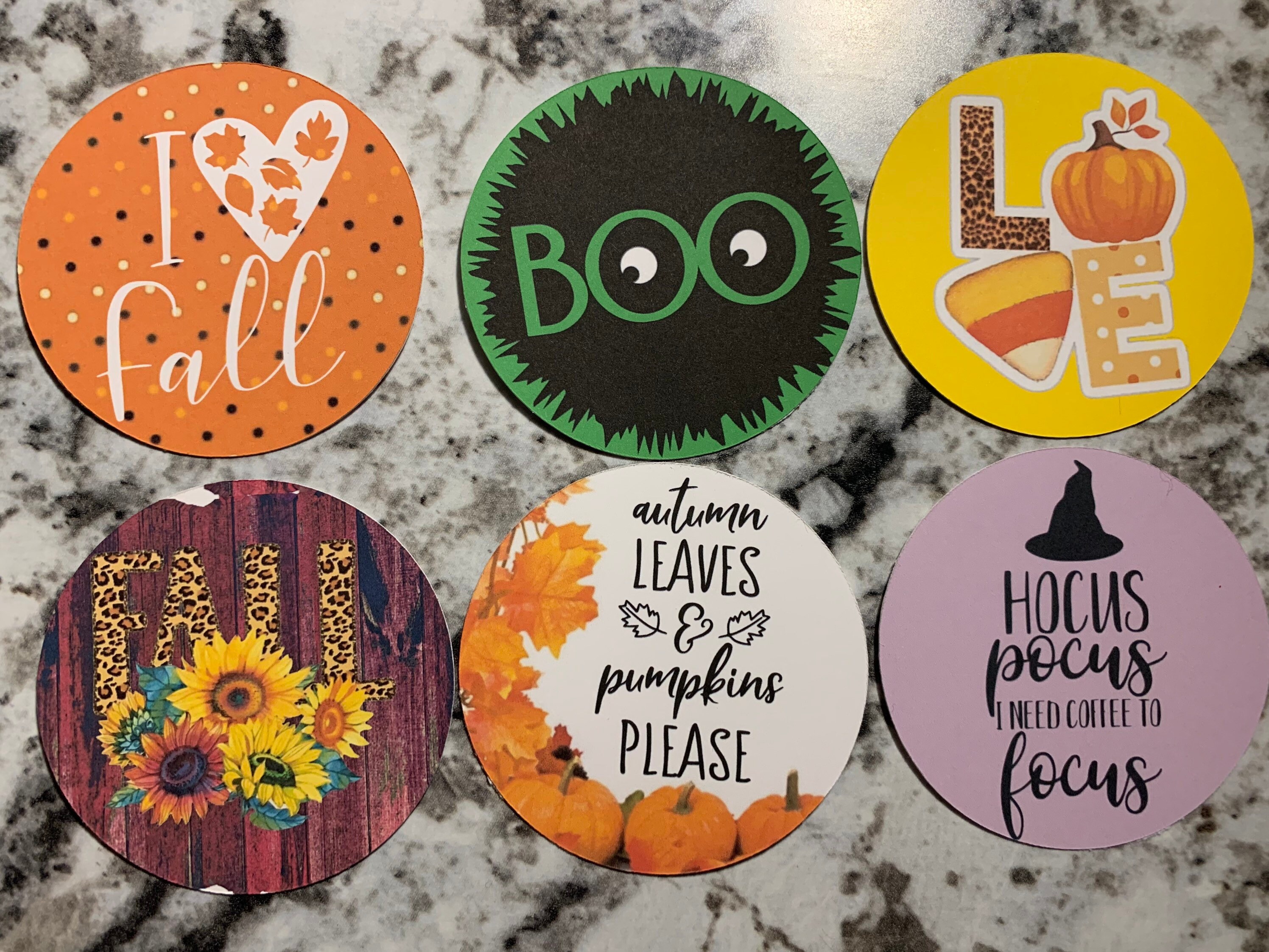 Cardstock for Freshies Its Fall Yall 2.5 Round Set of 25 - Etsy