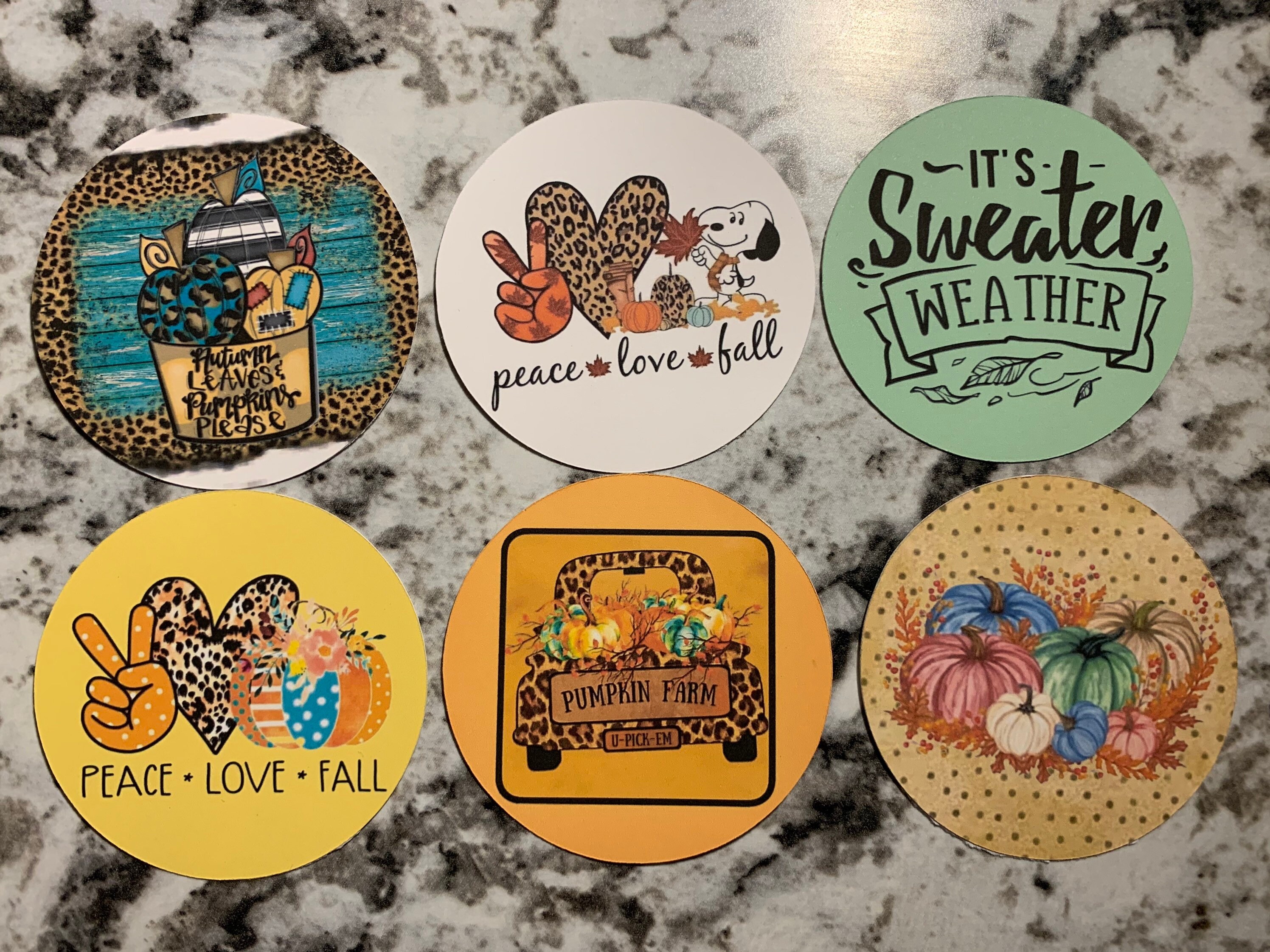 Cardstock for Freshies, Its Fall Yall, 2.5 Round, Set of 25 - Etsy