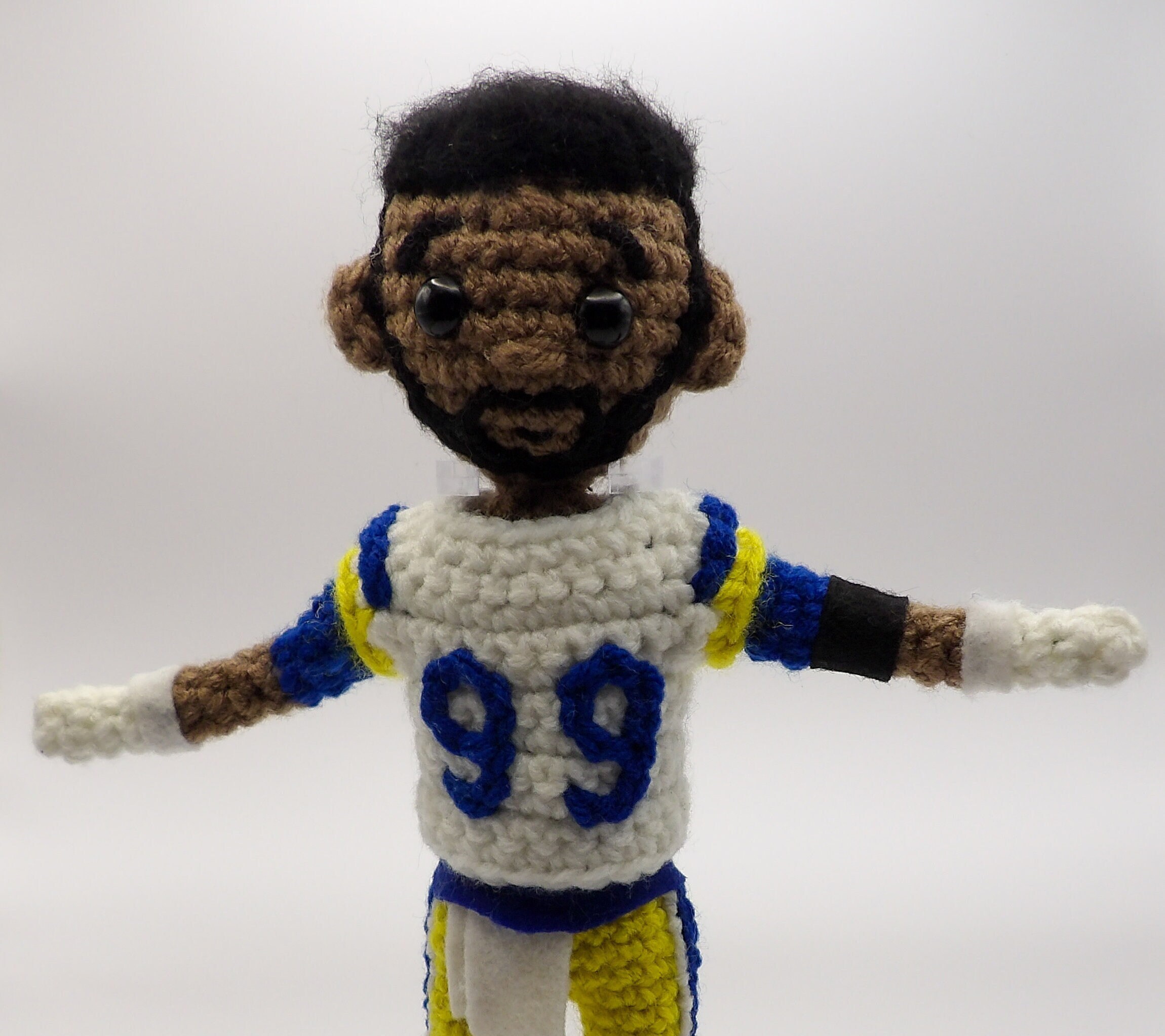 Crochet Los Angeles Rams Aaron Donald Doll, Custom Football Player ...