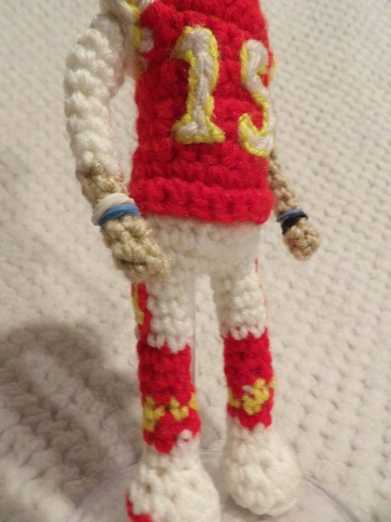 Crochet Kansas City Chiefs Patrick Mahomes Doll Handmade Custom ...