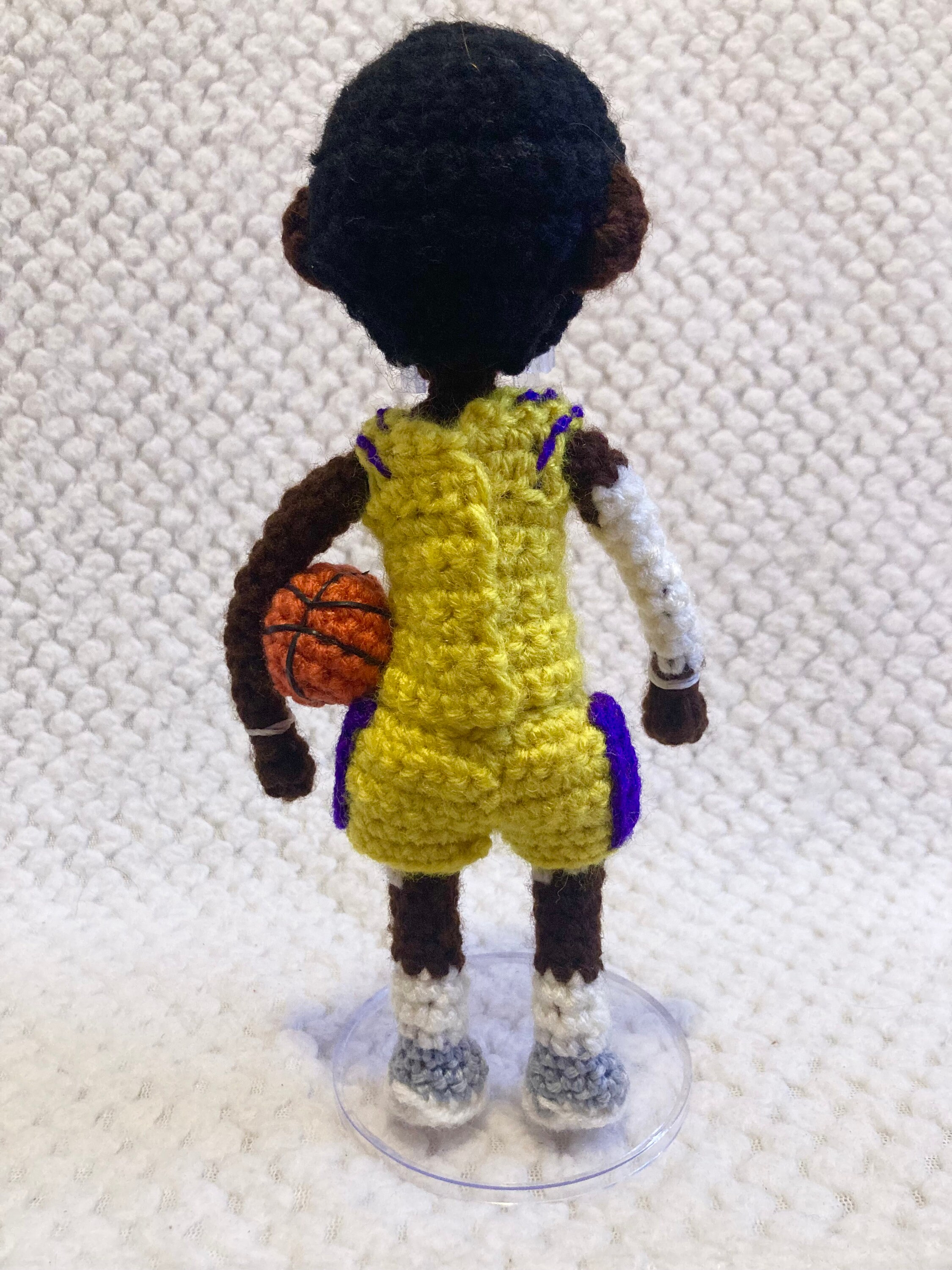 Crochet LA Lakers Lebron James Doll, Custom Crochet Basketball Player ...