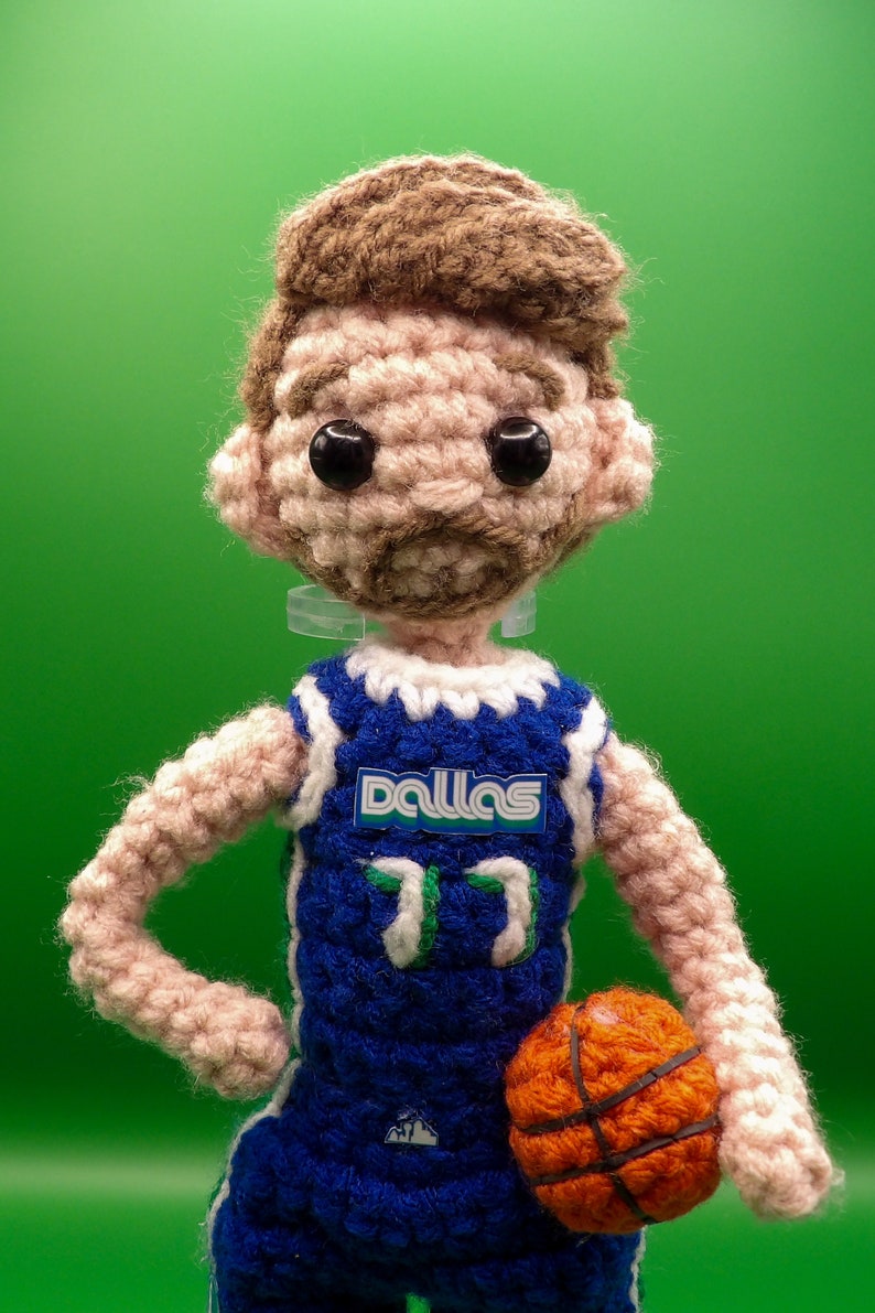 Crochet Dallas Mavs Luka Doncic Doll, Custom Sports Basketball Player ...