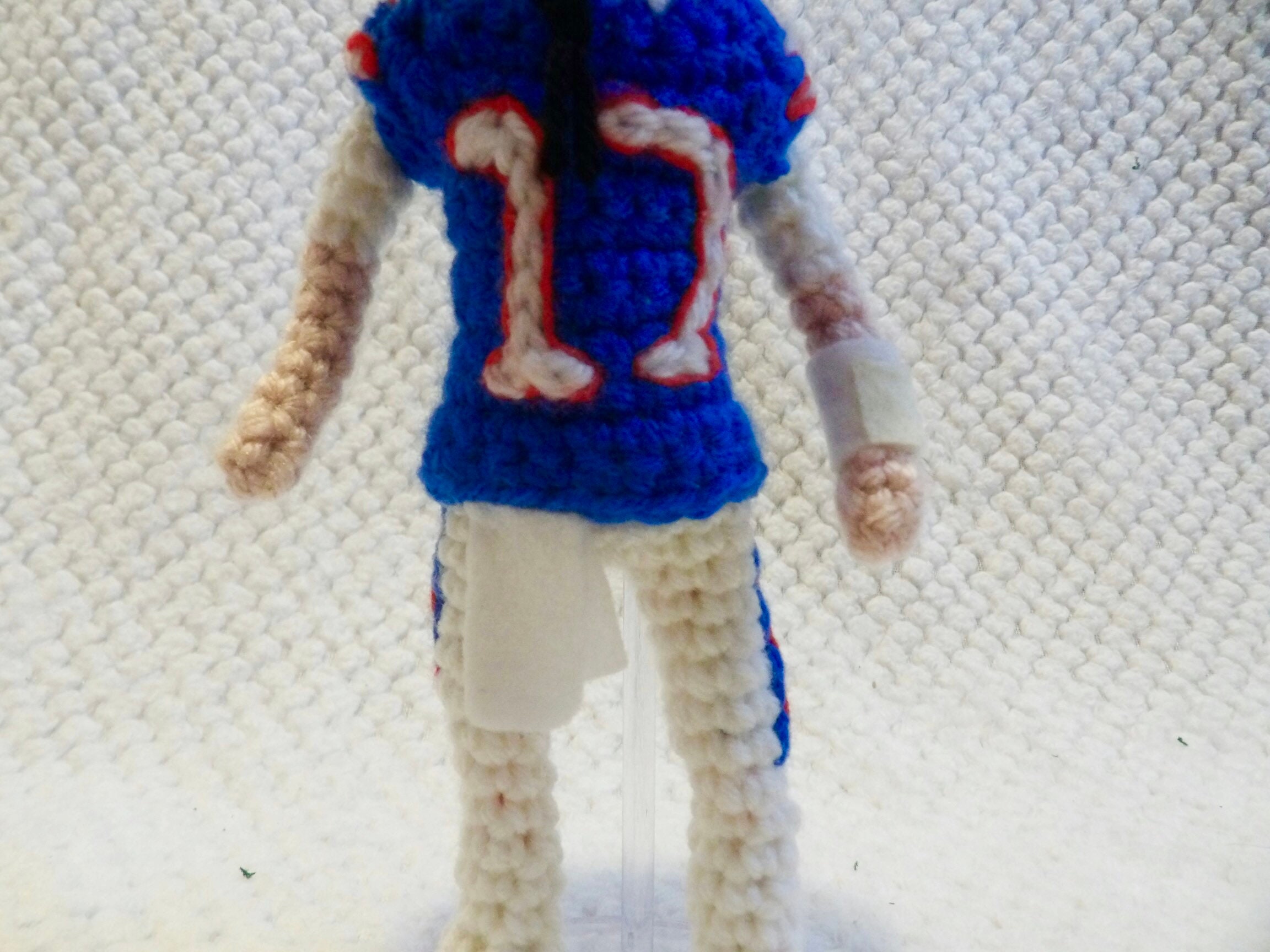 Crochet Buffalo Bills Josh Allen Doll Wearing Hat Custom - Etsy