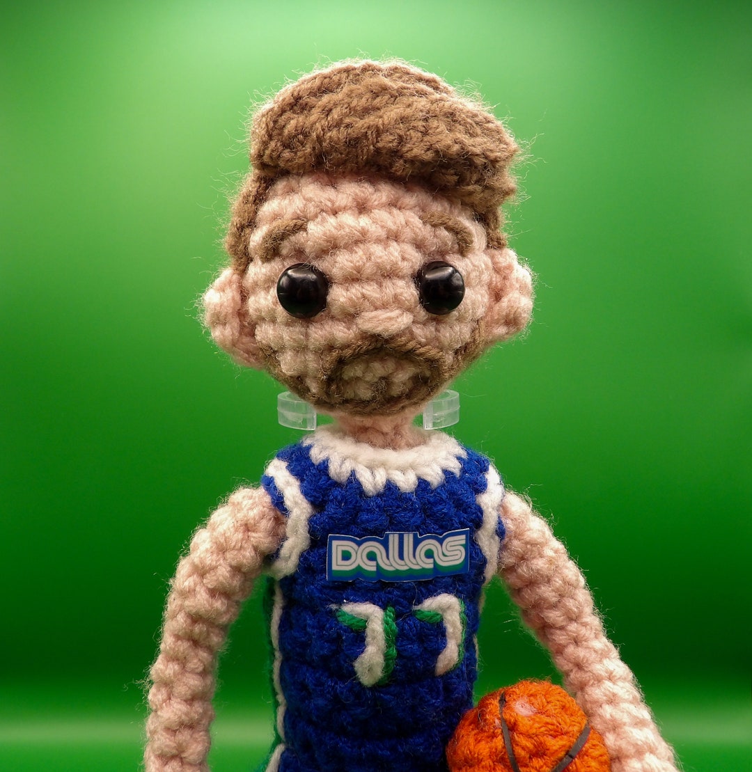 Crochet Dallas Mavs Luka Doncic Doll, Custom Sports Basketball Player ...