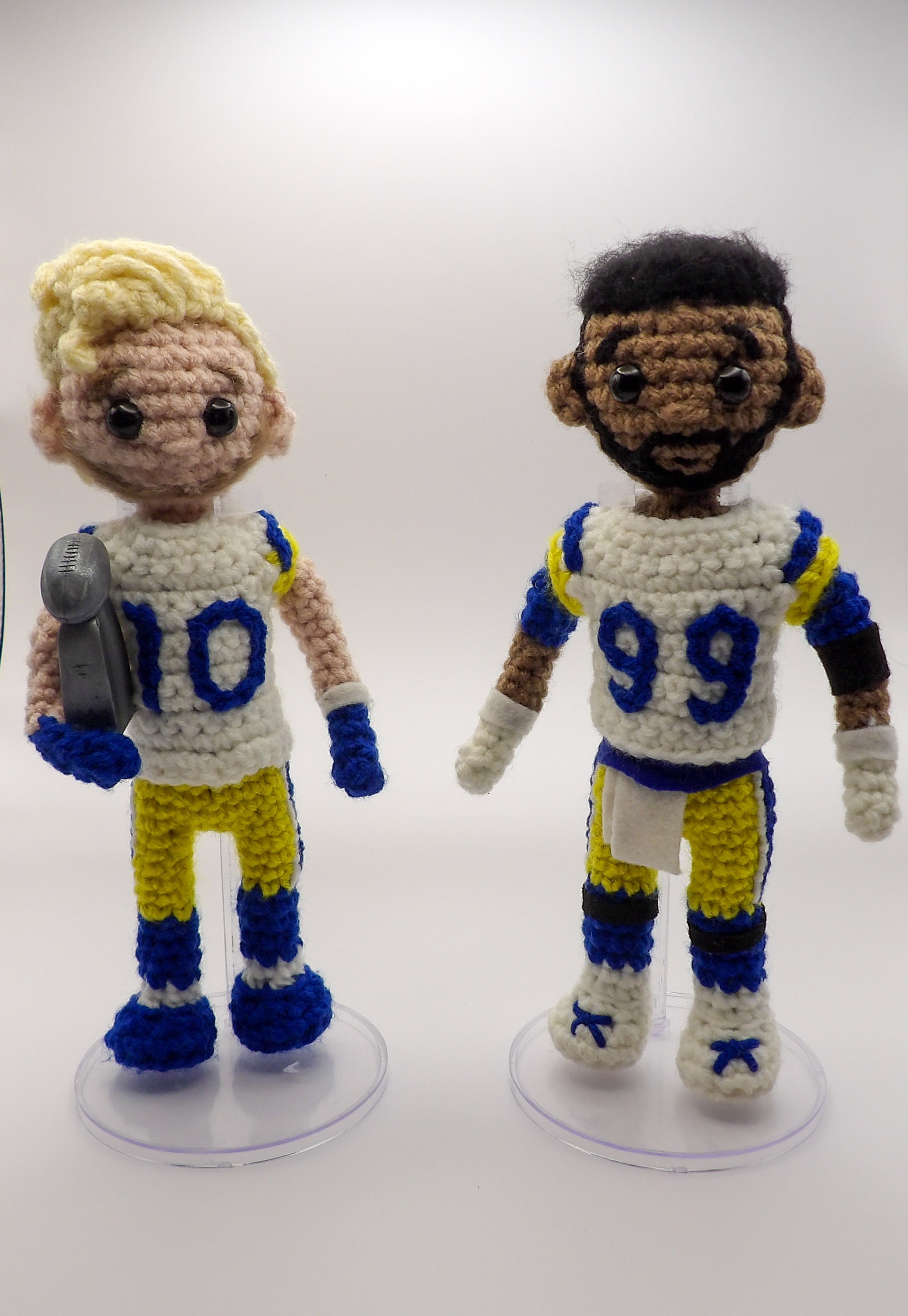 Crochet Los Angeles Rams Aaron Donald Doll, Custom Football Player ...