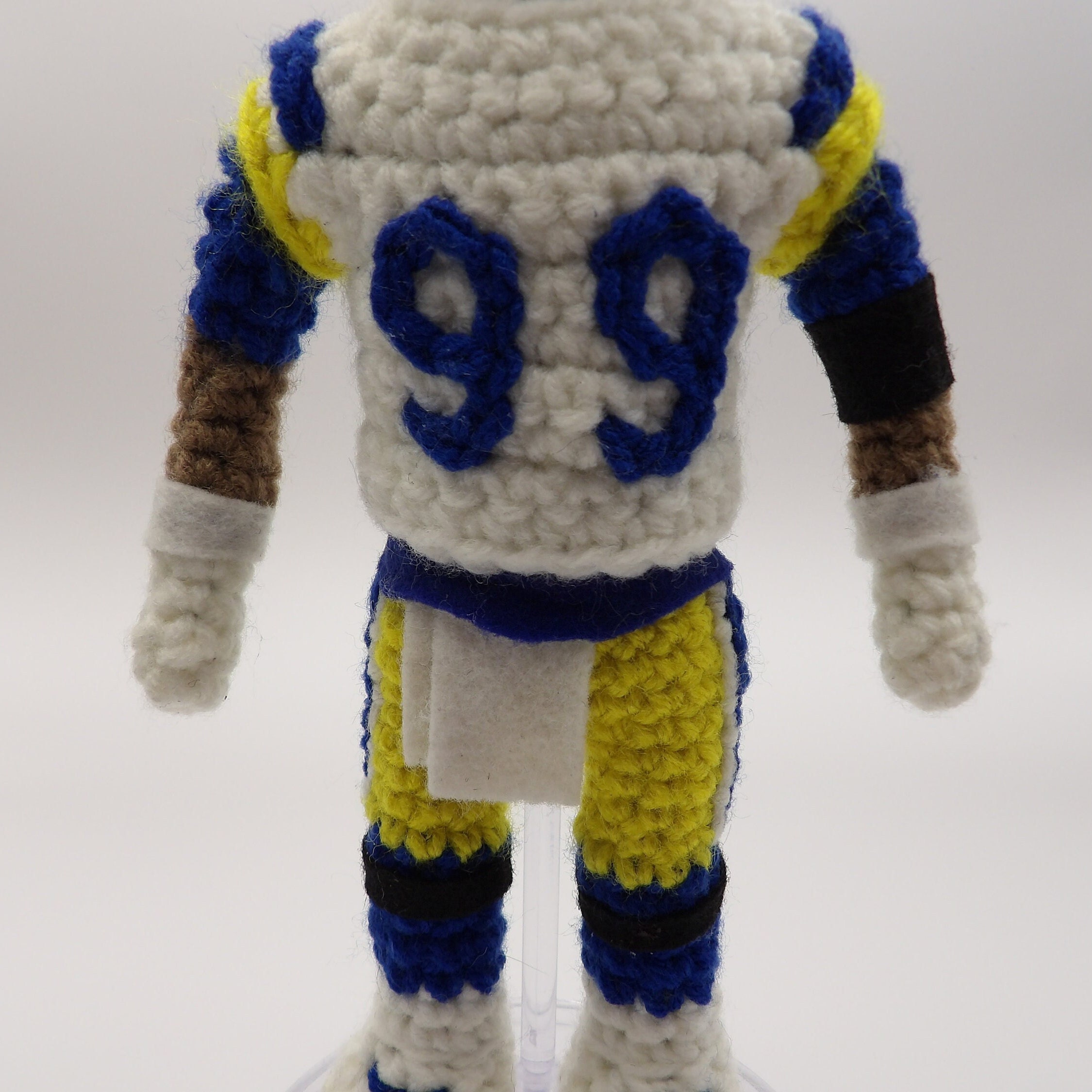 Crochet Los Angeles Rams Aaron Donald Doll, Custom Football Player ...