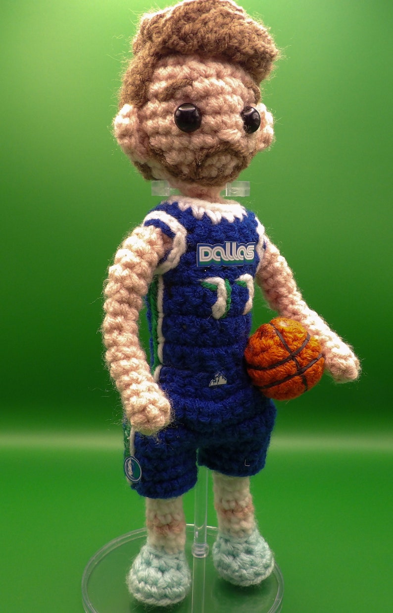 Crochet Dallas Mavs Luka Doncic Doll, Custom Sports Basketball Player ...