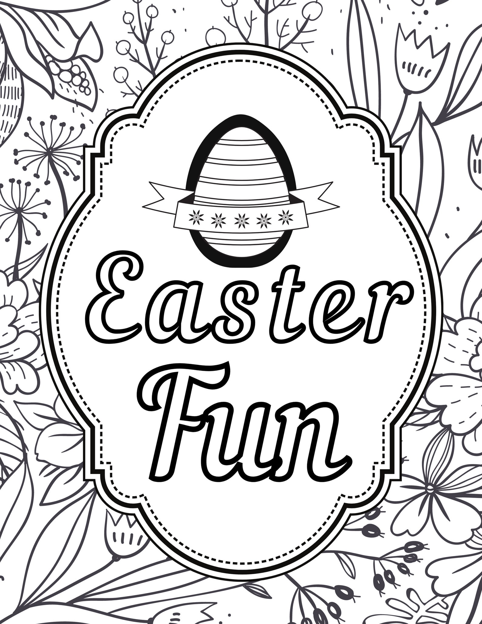 Easter Fun: Coloring Book - Etsy