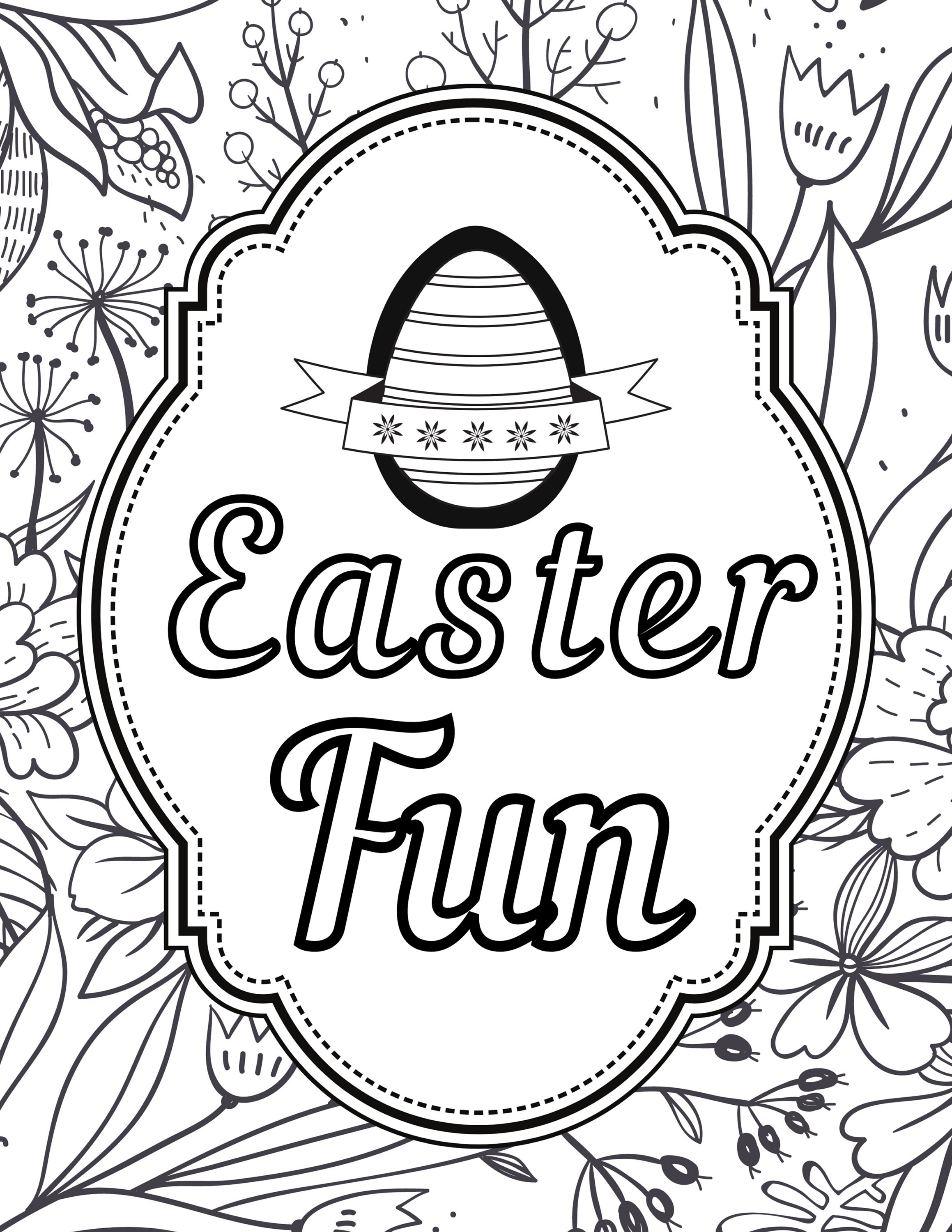 Easter Fun: Coloring Book - Etsy