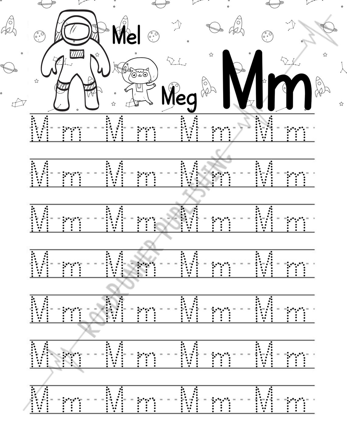 Letter Tracing Names: Using Capital Letters - Etsy