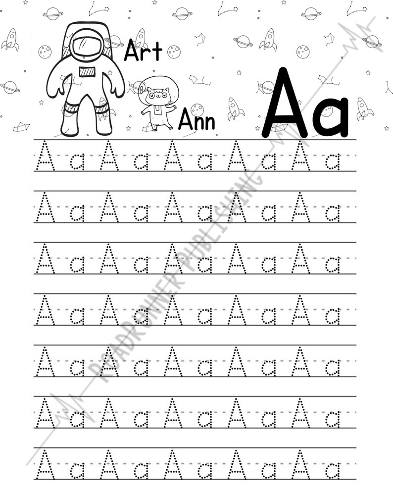 Letter Tracing Names: Using Capital Letters - Etsy