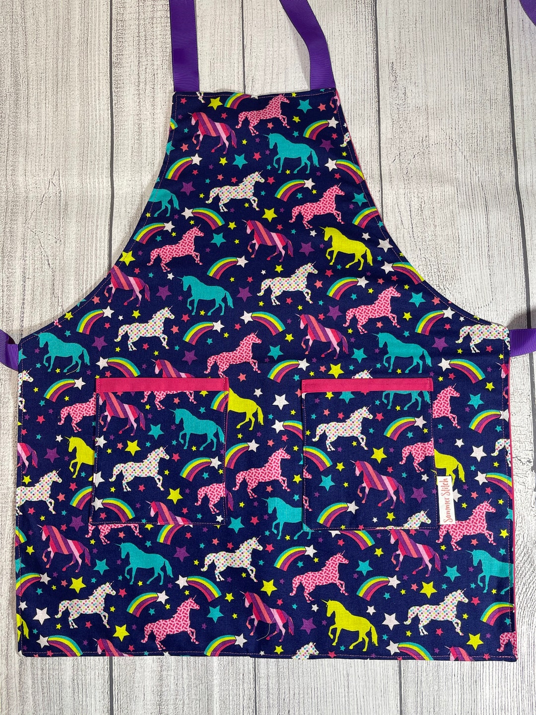 Unicorn Handmade Child Size Apron With Pockets - Etsy