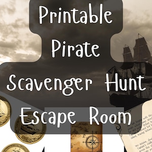 Redbeard's Treasure Scavenger Hunt Escape Room Printable Game - Etsy