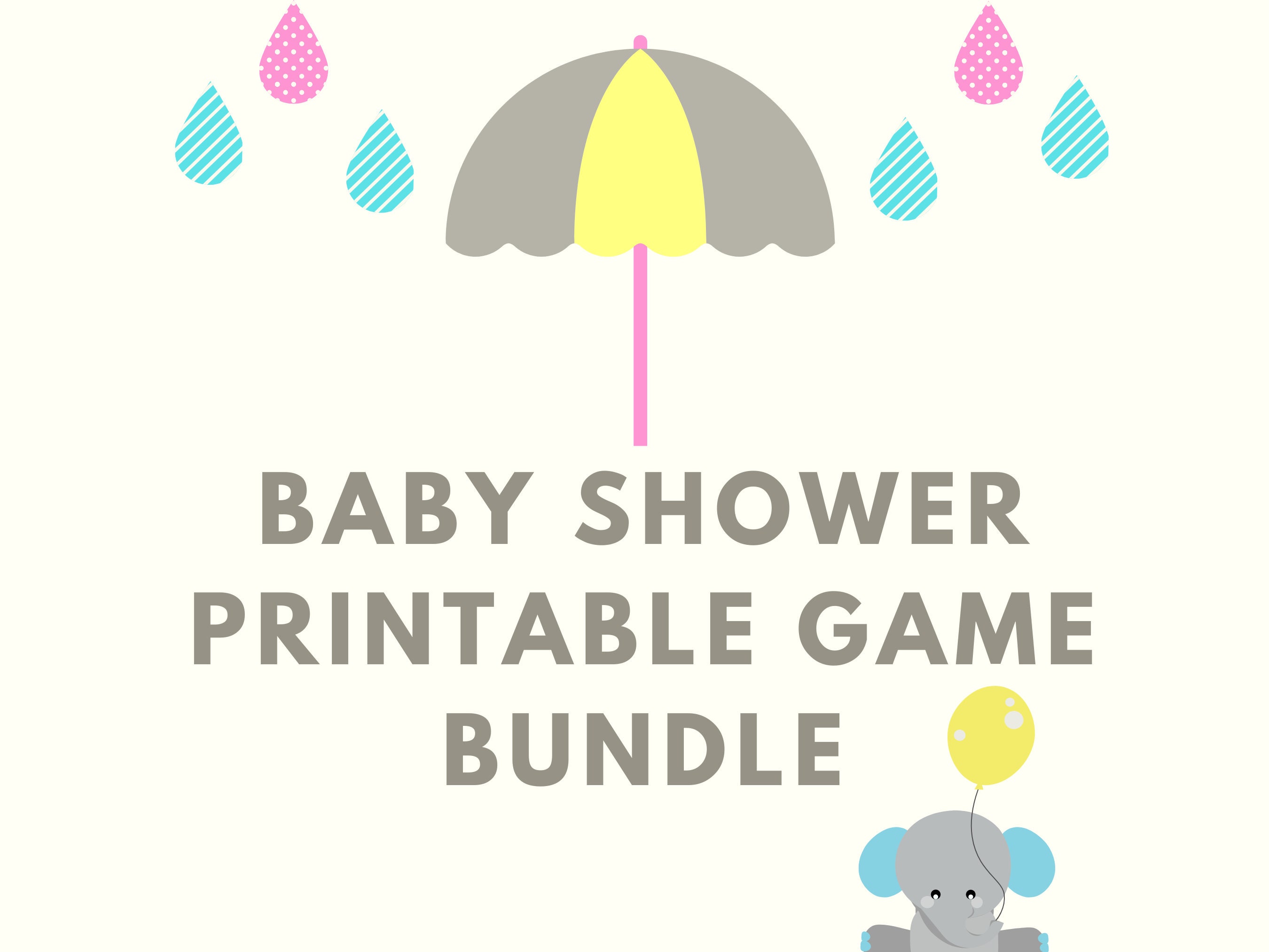 Baby Shower Printable Game Bundle