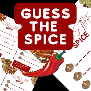 Guess the Spice Printable Party Game for Bridal Showers, Birthday ...