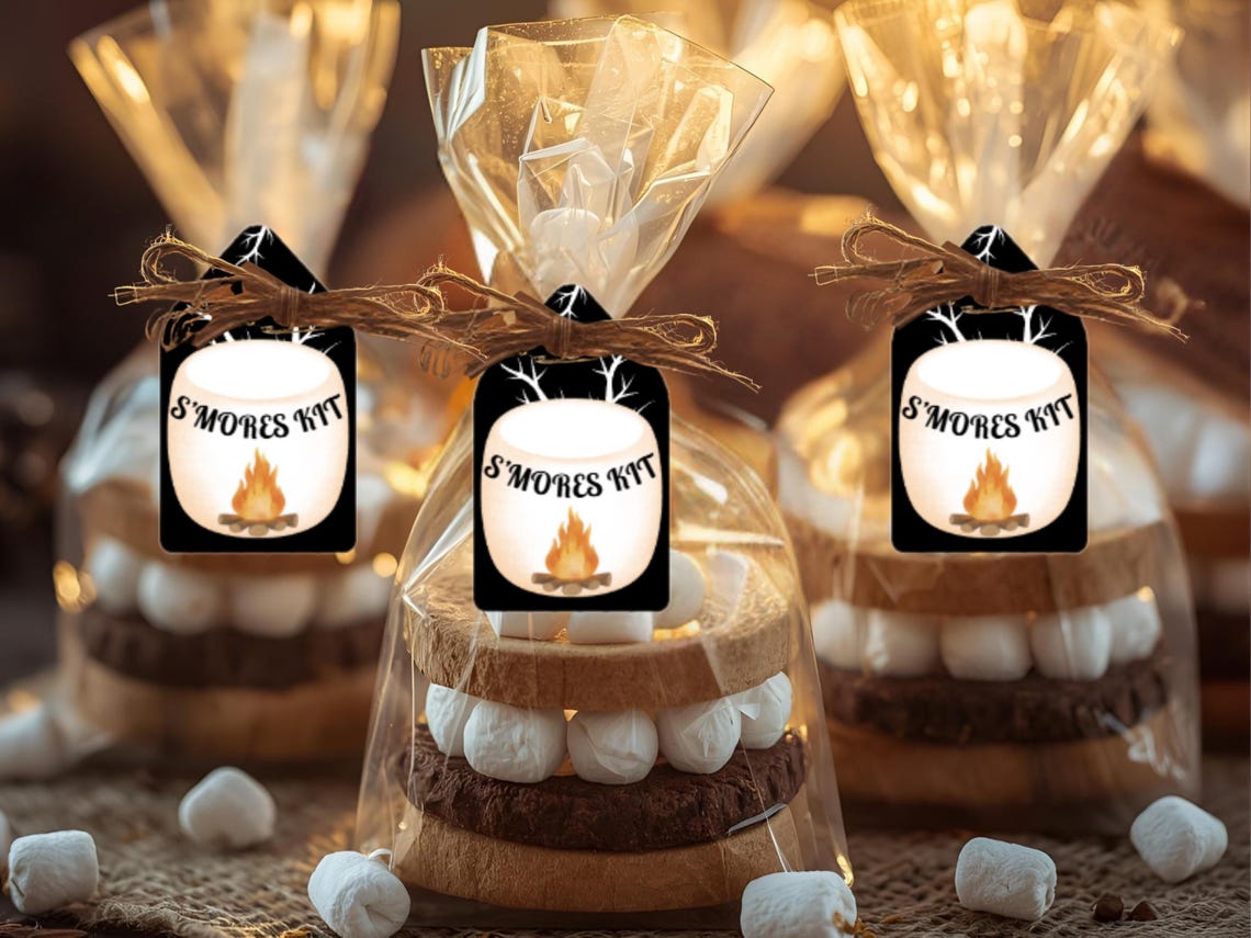 DIY S'mores Kit Gift Tag - Instant Download for Favor Bags - Etsy