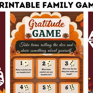 Thanksgiving Gratitude Game Printable - Share What You're Thankful For ...