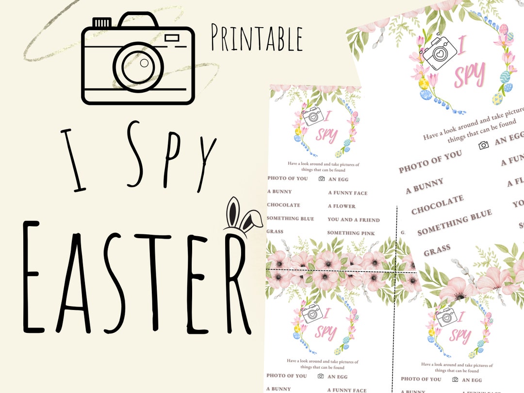 Easter 'I Spy' Printable Game - Etsy