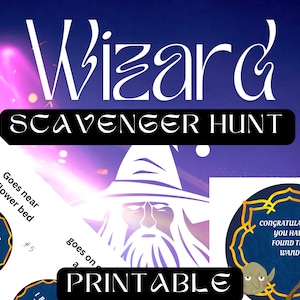 Magical Wizard Scavenger Hunt: Find the Wand Printable Game - Etsy
