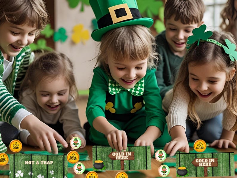 Leprechaun Trap Printable Game for St. Patricks Day - Etsy