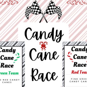 Quick Candy Cane Themed Printable Party Game Bundle - Etsy