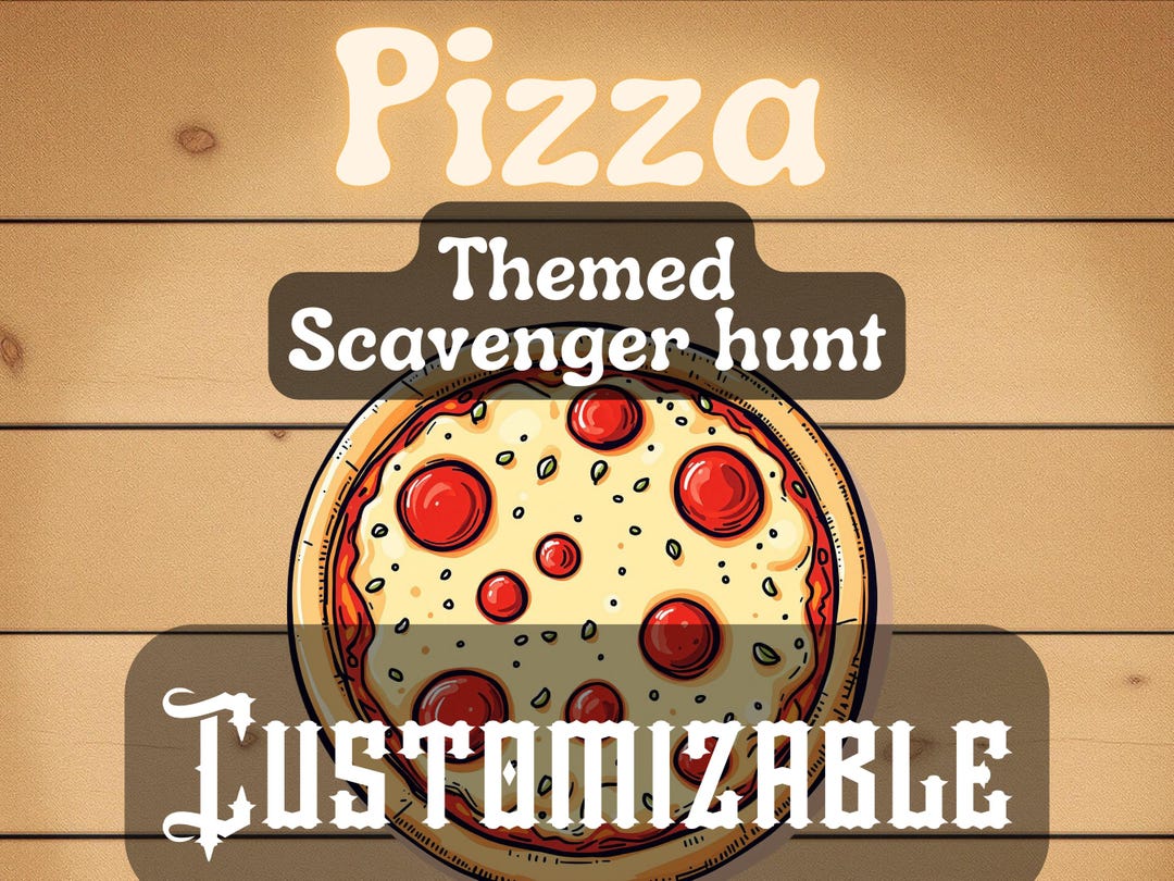 Printable Pizza-themed Scavenger Hunt - Find the Toppings! - Etsy