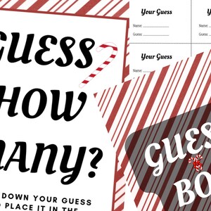 Quick Candy Cane Themed Printable Party Game Bundle - Etsy