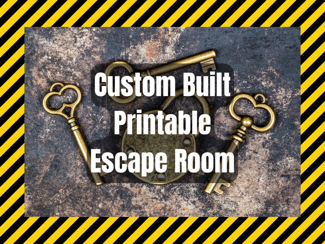Custom Built Escape Room Experience - Printable Game - Etsy