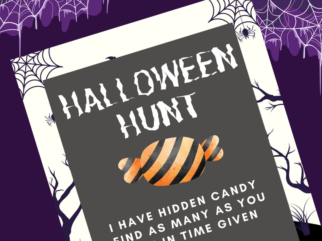Halloween Candy Hunt Printable Game - Etsy