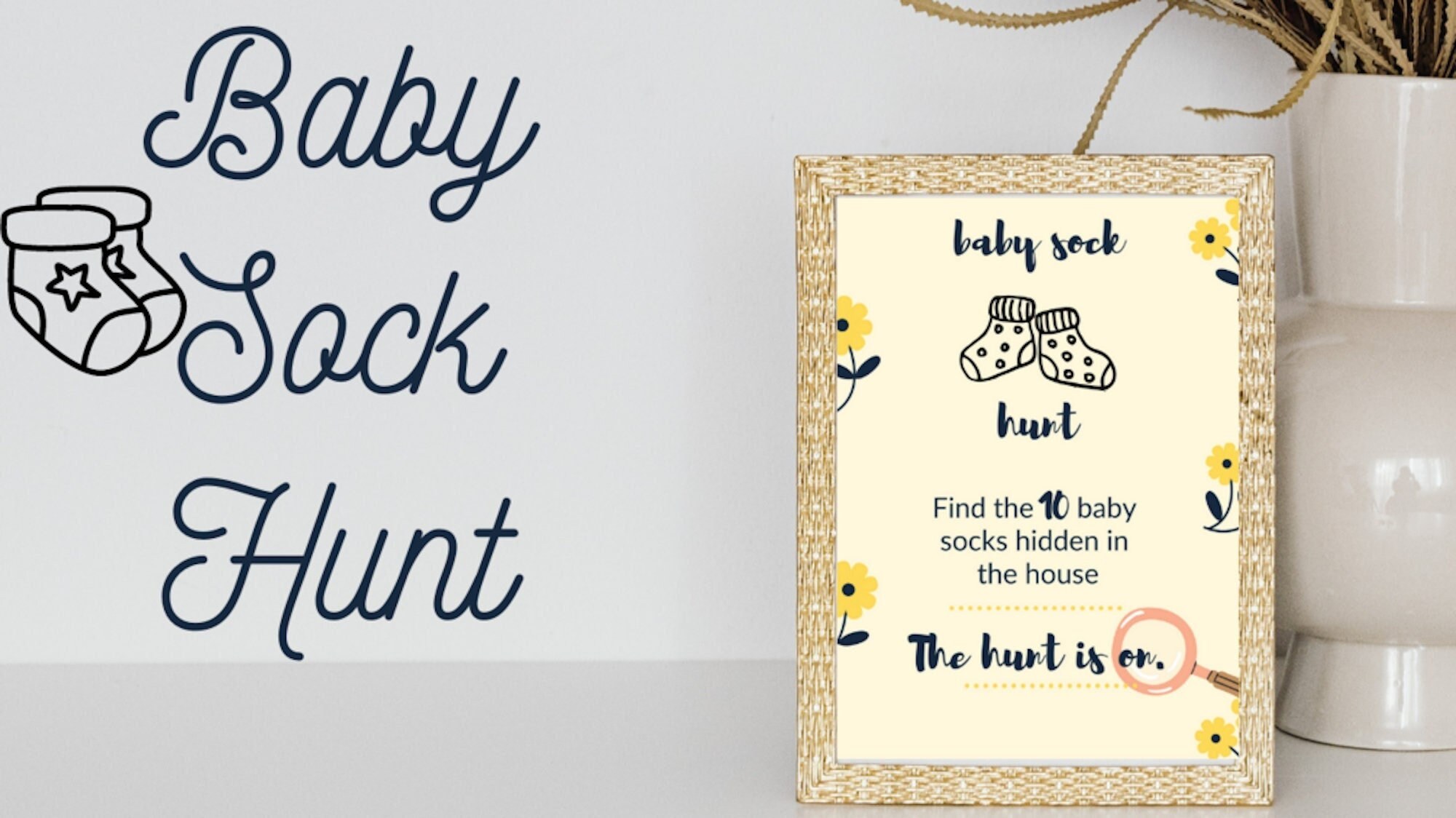 Baby Sock Hunt Printable Game