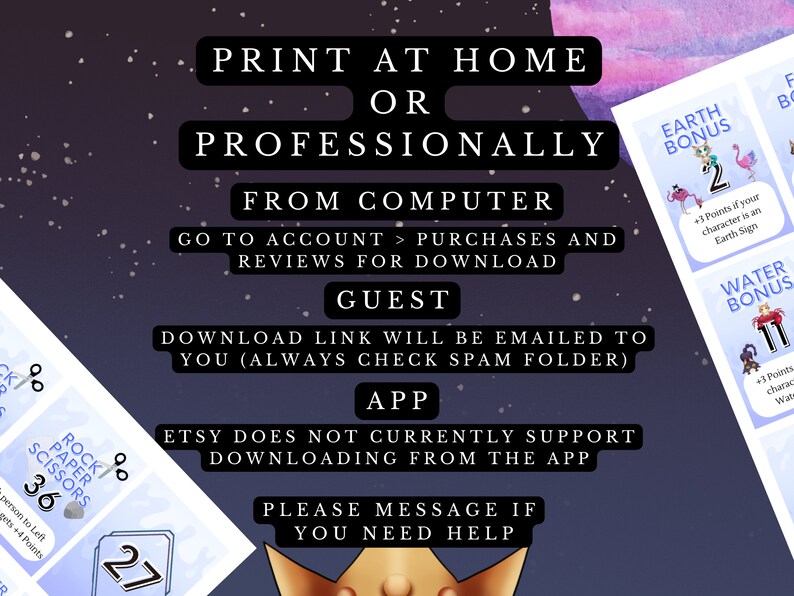 Star Sign Party Printable Party Game Match 5 Bingo Twist - Etsy