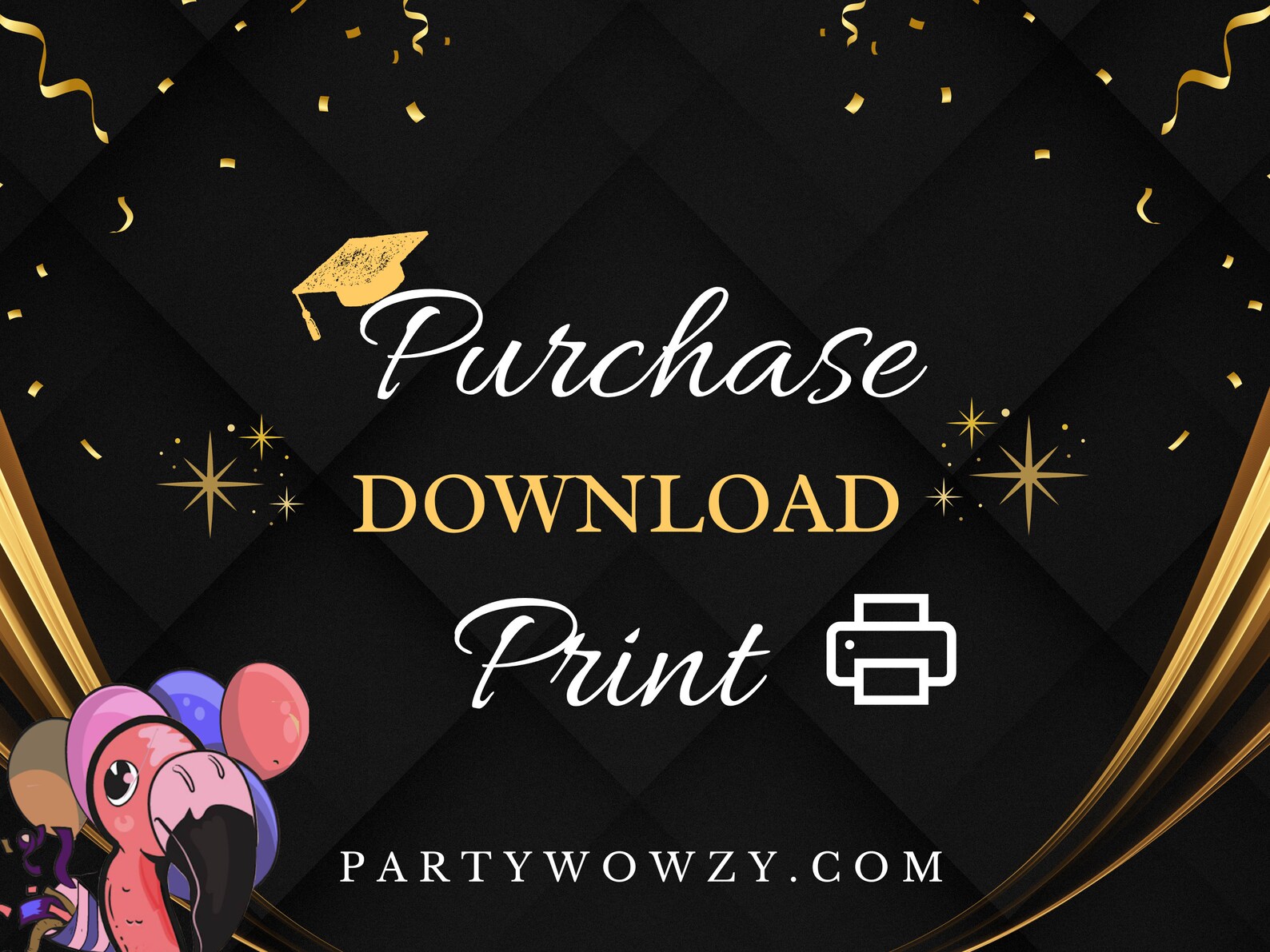 Class of 2024 Graduation Printable Favor Tag - Congratulations Graduate ...