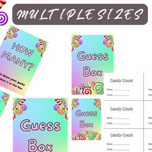 Guess How Many Printable Game for Baby Showers, Birthdays, or Any ...