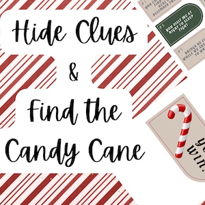 Candy Cane Printable Scavenger Hunt for Christmas Parties - Etsy